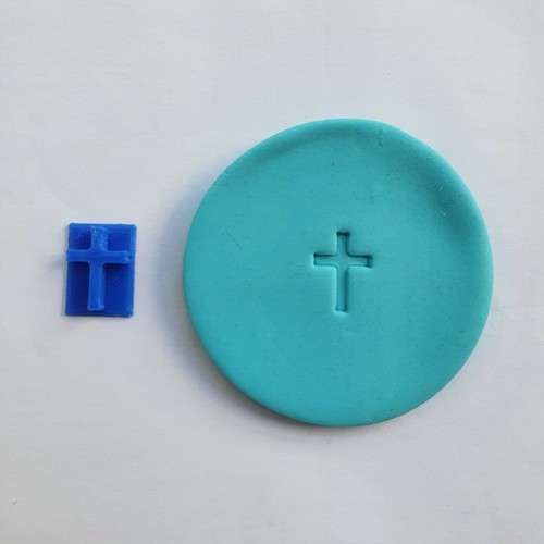Cross cookie embosser stamp fondant decorate baking bake tool customise ...