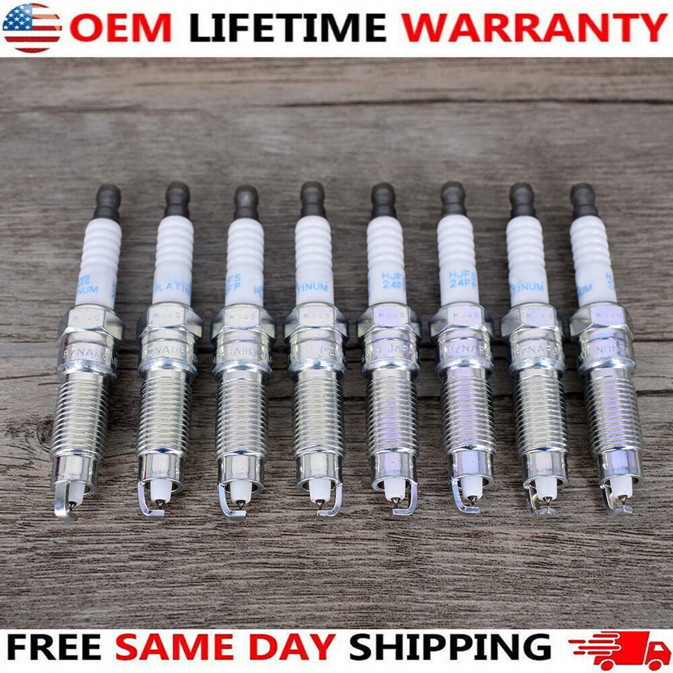 8Pcs OEM MOTORCRAFT SP-509 HJFS-24FP PLATINUM Spark Plugs For Ford ...