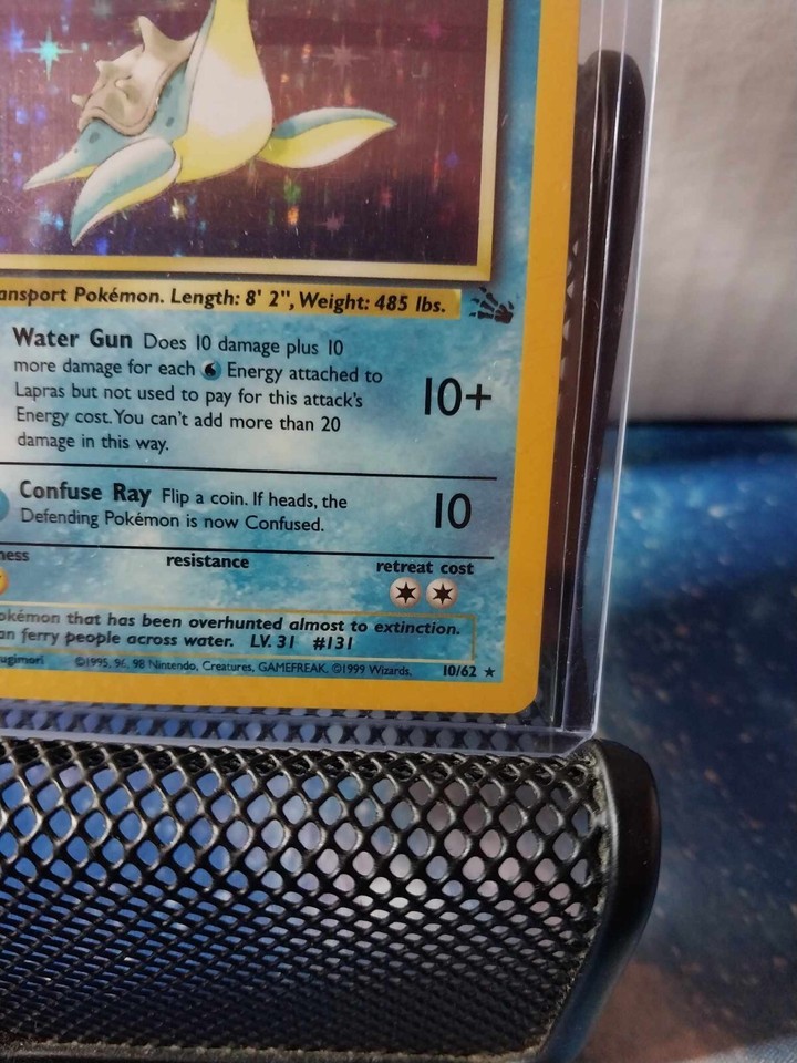 Lapras Holo Rare 10/62 Fossil FO Pokemon TCG 1995 VG+ Lightly Played | eBay