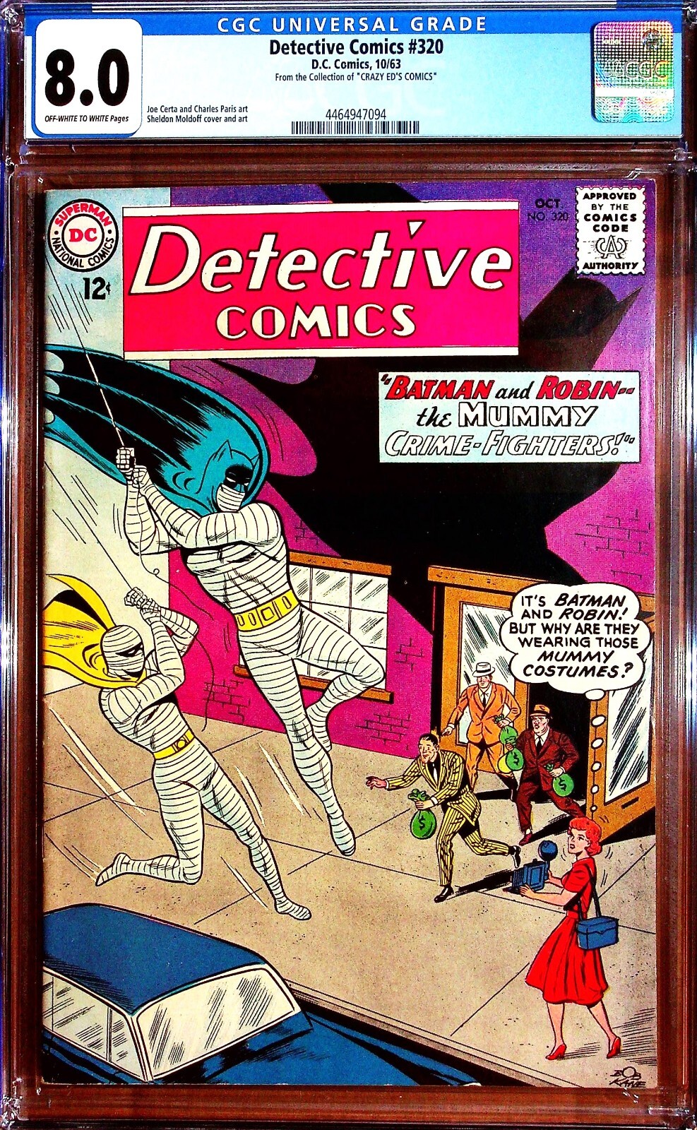 Detective Comics #320 (1963) - CGC 8.0 - Mummy Batman & Robin Cover | eBay