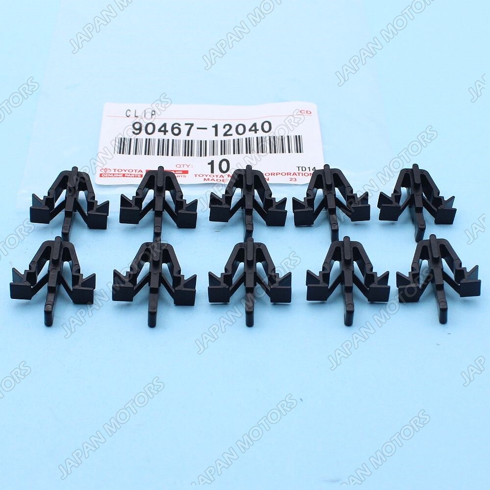 OEM Genuine Toyota Radiator Grille Trim Retainer Mount Clips Set 90467 ...