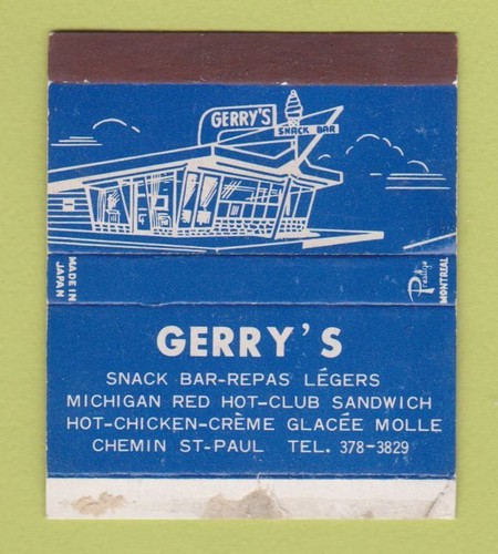 Matchbox - Gerry's Snack Bar Chemin St Paul QC | eBay