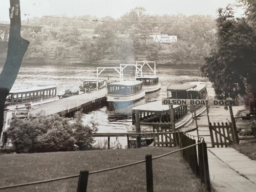 1930’S WISCONSIN DELLS WI OLSON TOURIST DUCK BOAT LANDING RPPC POSTCARD ...