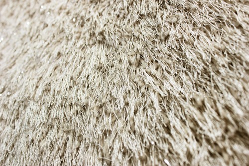 DAZZLE SPARKLE NATURAL CHAMPAGNE CREAM SILKY THICK LONG PILE GLITTER ...