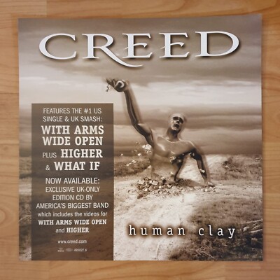Creed Human Clay Promo Poster Ultra Rare | eBay UK
