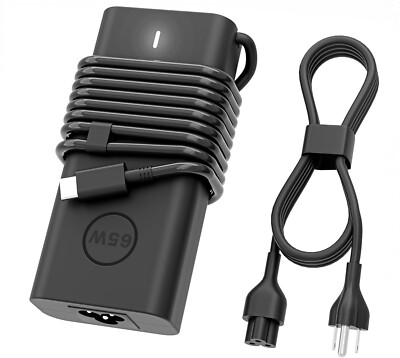 65W USB C Charger For Dell Inspiron 14 15 16 5000 7000 Serie 5481 7415 ...