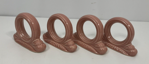 Set 4 Fiesta Fiestaware Rose Pink Ceramic Napkin Rings | eBay
