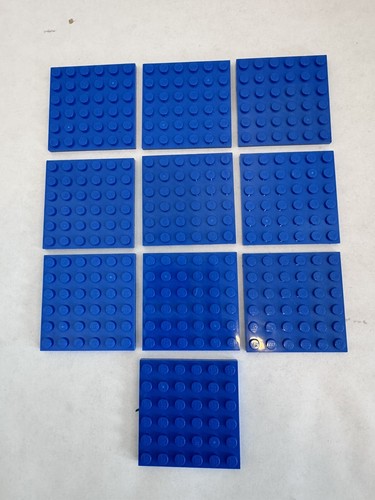(10) LEGO 6x6 Baseplate Lot- BLUE-#3958- Mario-Minecraft | eBay