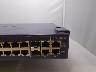 NETGEAR FS752TPS 48-PORT STACKABLE SMART SWITCH with 4 GIGABIT & 24 ...