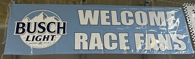 🆕 NEW 3x10ft NASCAR WELCOME RACE FANS BUSCH BANNER Ross Chastain 🏁🍻🏎️ ...