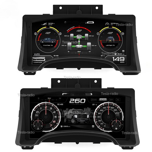 Miles Gas Car LCD Digital Speedometer Instrument Cluster For Ford F150 ...