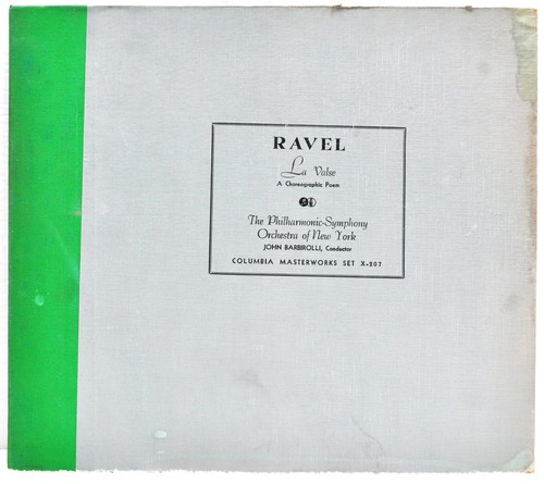 RAVEL - La Valse 2 Disc Album 12" 78RPM Columbia Masterworks X-207 | eBay