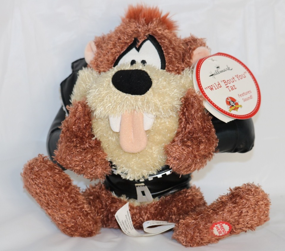 Vintage Hallmark Plush Looney Tunes "Wild Bout You" Taz Sounds Working ...