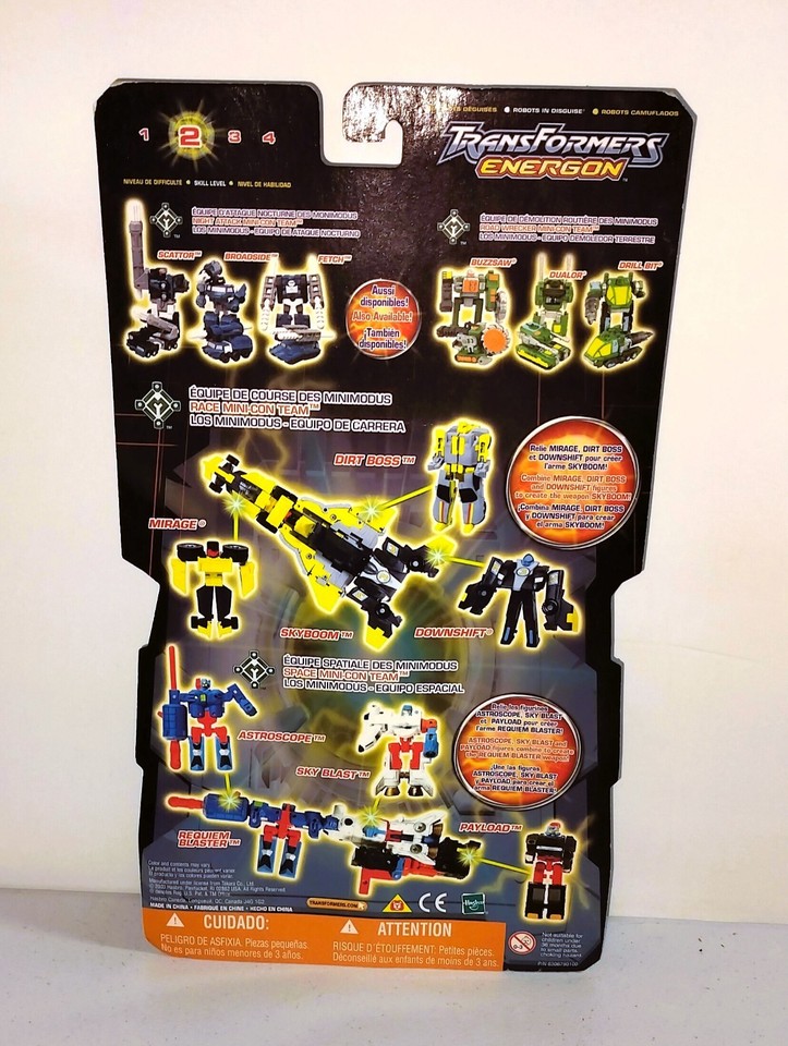 Transformers Energon Race Mini-Con Team & Space Mini-Con Team SEALED ...