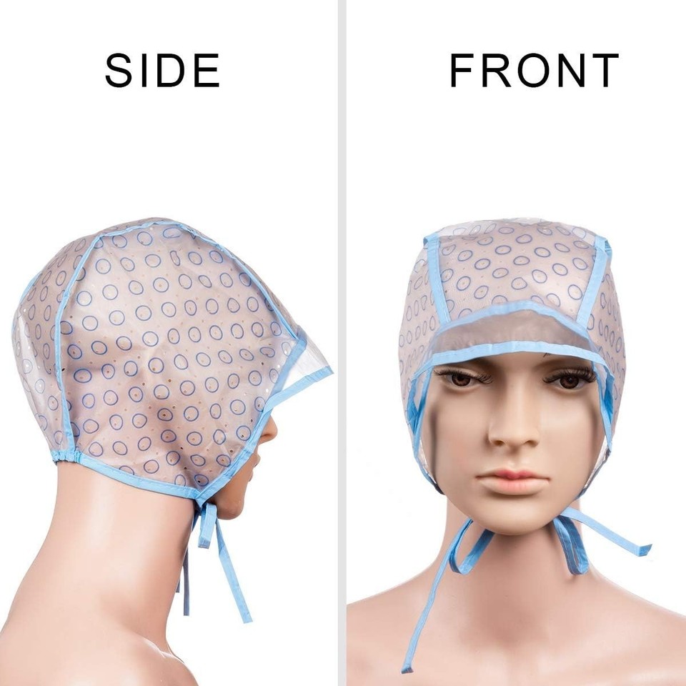 Hair Colouring Highlighting Cap, 2 Hair Disposable Cap, 2 Hook and Hair ...