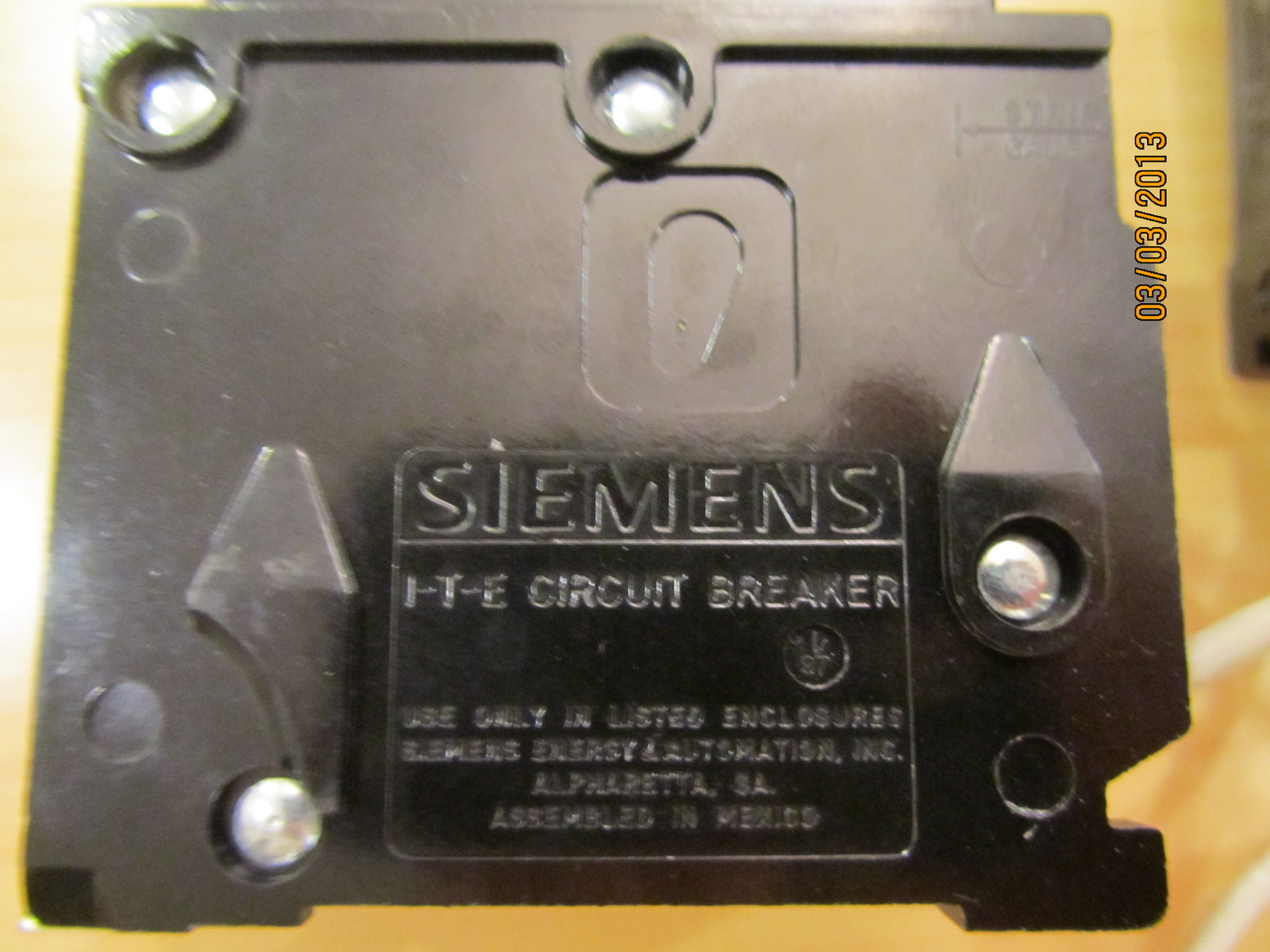 Siemens BL120 000S01 120V Shunt Type BL SP 20A Electrical Breaker ...