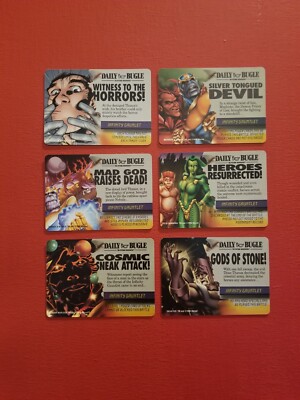 FLEER MARVEL OVERPOWER - INFINITY GAUNTLET - EVENT CARD LOT OF 6 ...