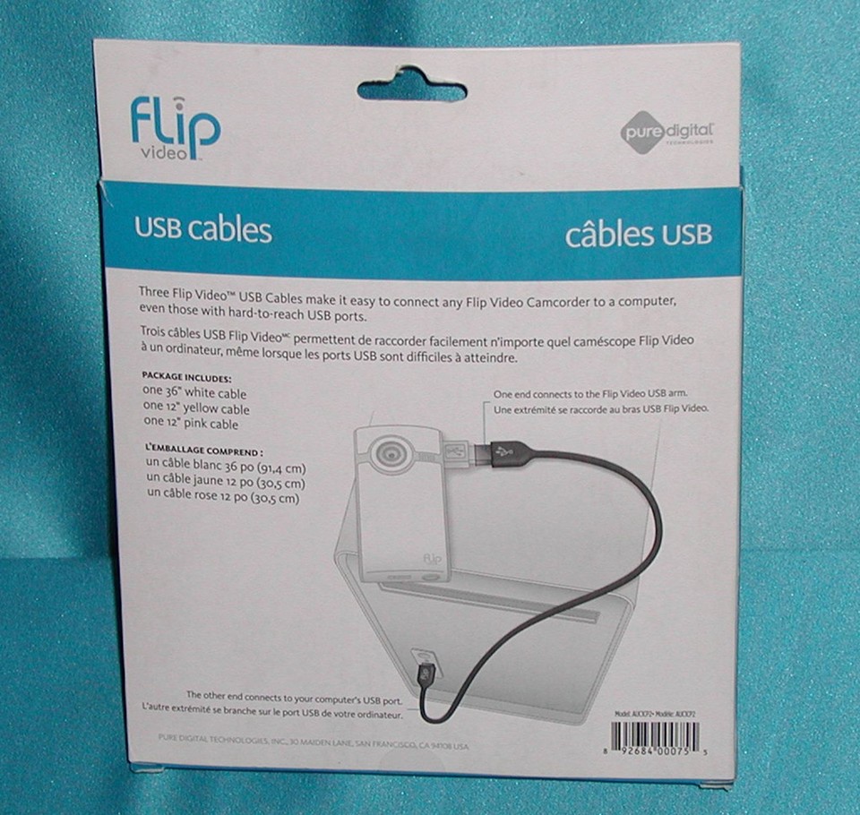Flip Video USB Cables AUC1CP2 “New – Sealed Retail Box” Great Find ...