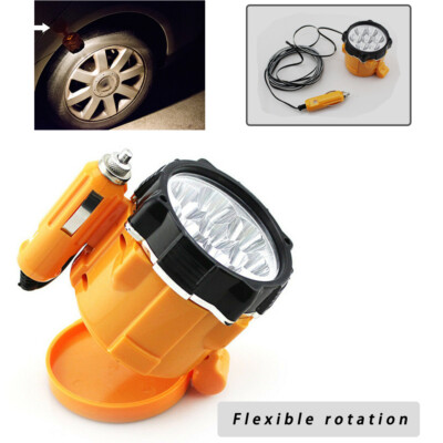 12V Car Cigarette Lighter Magnetic Emergency Spot Lamp Working 7 LED ...