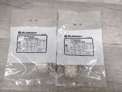 2 BURNDY YH2C2C Compression H-Tap Connector For CU **NEW** | eBay