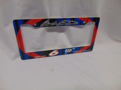 NASCAR Mark Martin #6 license plate frame plastic 12" x 6" team caliber ...