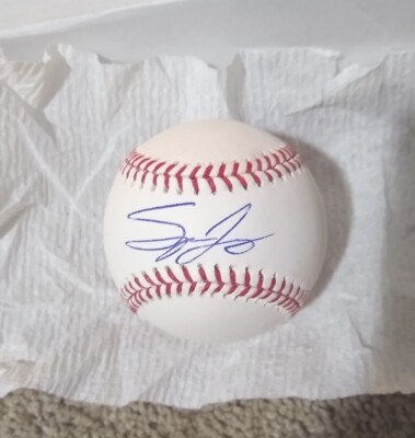 SPENCER JONES Signed Auto Rawlings OMLB Official Major League Baseball ...