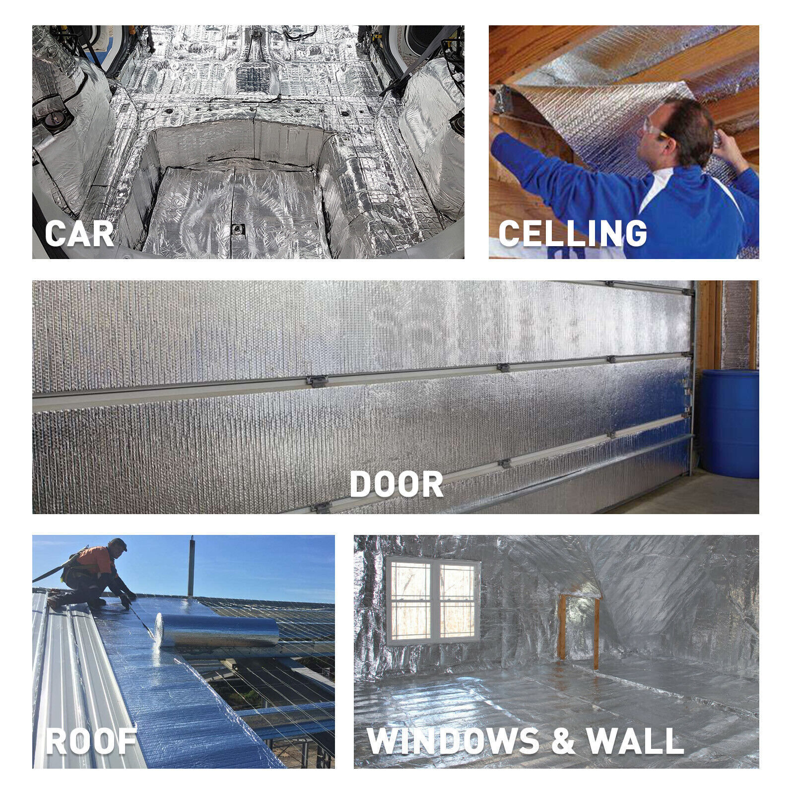 1m/1.5m Sound Deadener Car Heat Shield Auto Insulation Noise Deadening ...