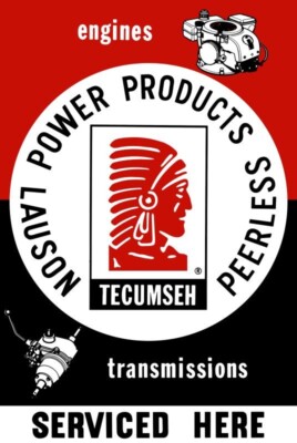 Tecumseh, Lauson, Peerless Engine Service NEW Sign: 12x18" USA Steel Lg ...