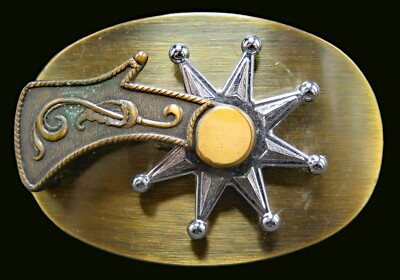 Cowboy Boot Spur Western Style Vintage Belt Buckle | eBay