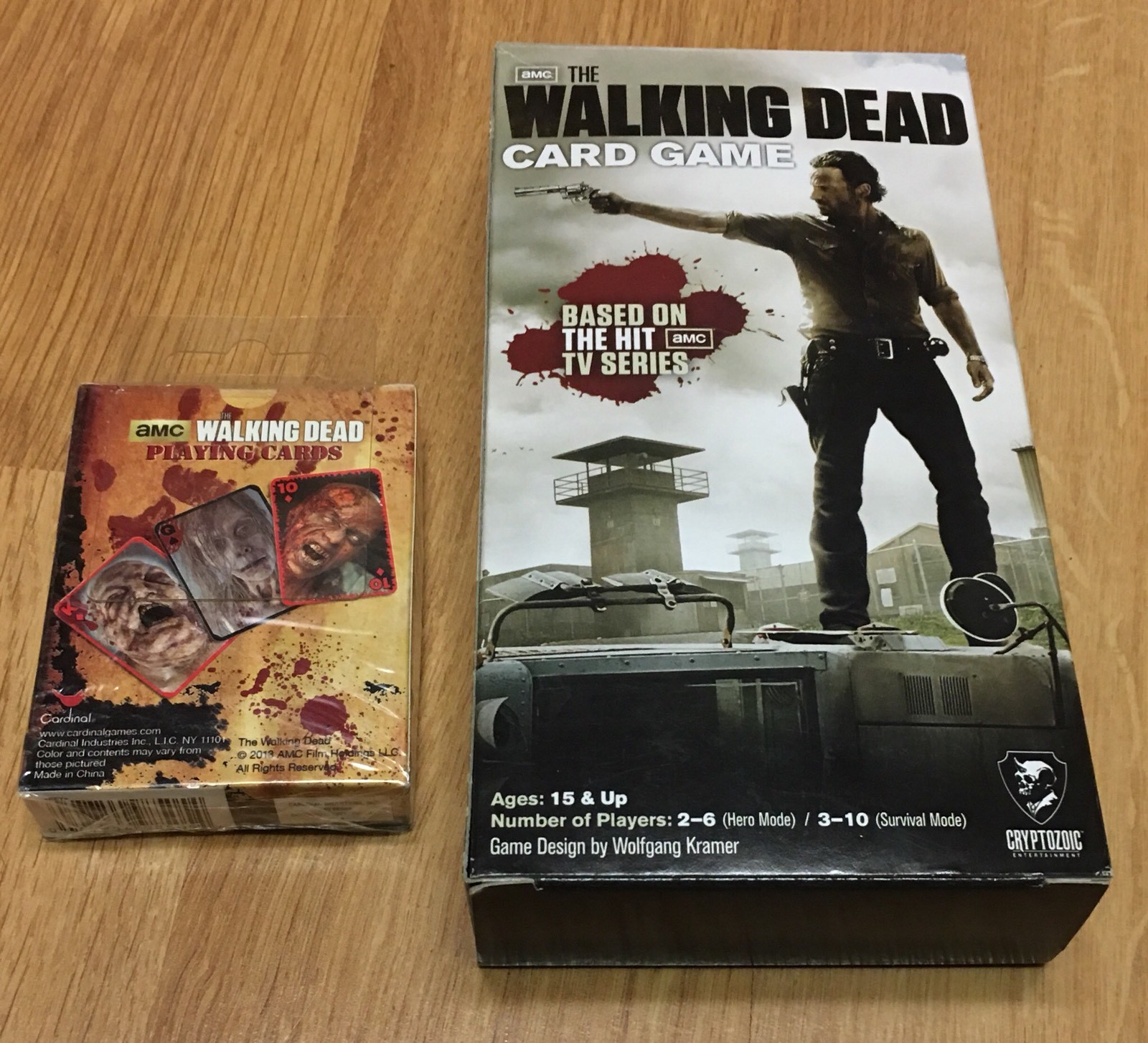 The Walking Dead - Card Game by Cryptozoic (110 card deck) AND Playing ...