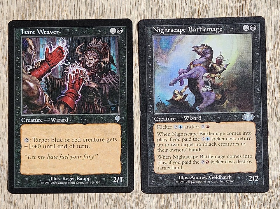 MTG - (x9) "Wizard" Cards. (x7) Blue, (x2) Black Various Sets. | eBay