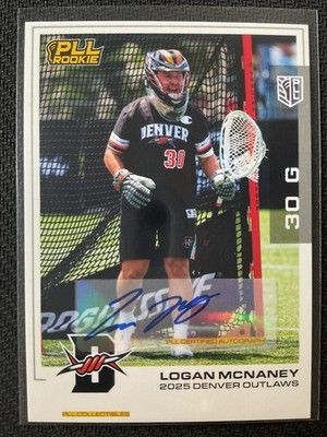 Logan McNaney Jared 2025 Premier Lacrosse League PLL Base Auto RC Card ...