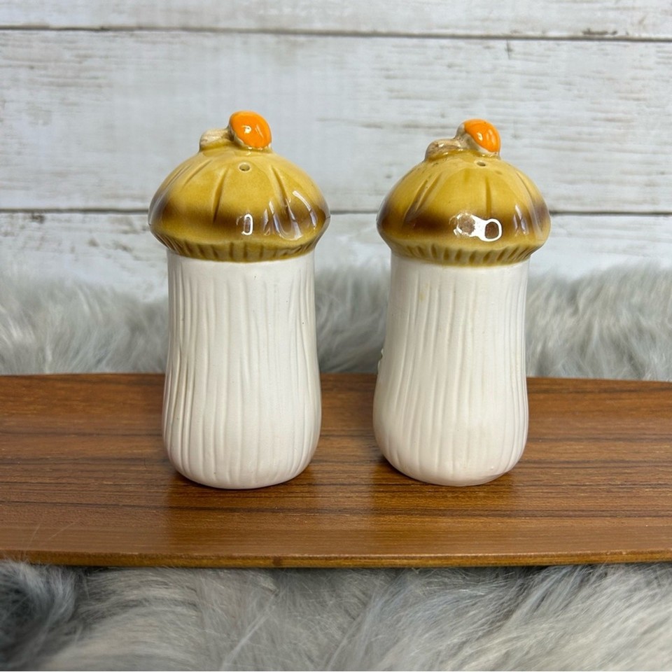 Vintage Merry Mushroom Salt and Pepper Shakers 70s Sears Roebuck Co | eBay
