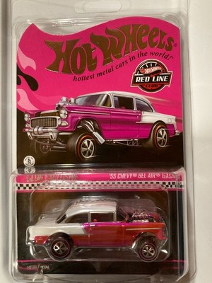 Hot Wheels 2025 RLC Red Line Club Exclusive '55 Chevy Bel Air Gasser ...