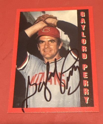 Gaylord Perry Autographed Baseball Card | eBay