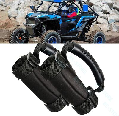2PC Grab Handle Passenger for UTV & ATVs Sports 2 Straps Fits ...
