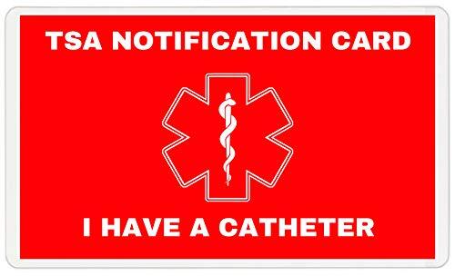 TSA Notification Card for Catheter wearers - Wallet Version Quantity | eBay