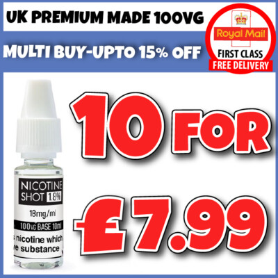 Nicotine Shots E Liquid Vape Juice 10ml 18mg/ml 88 Vape Nic Nic Shots ...