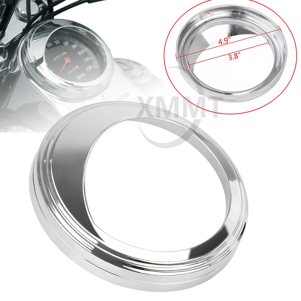 Chrome Speedometer Trim Ring Cover For Harley Dyna Road King Heritage ...