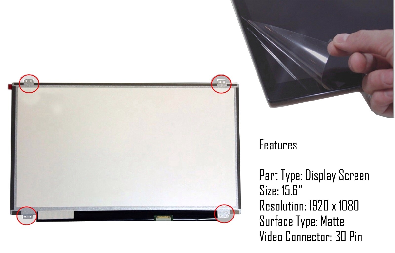 New Replacement HP PAVILION 3168NGW 15.6" LED FHD IPS Matte Screen ...