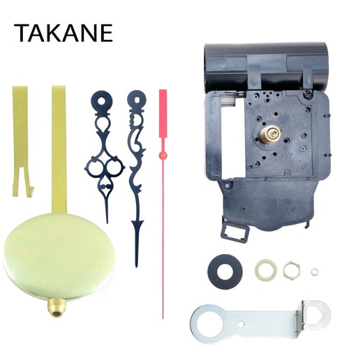 Takane Pendulum Clock Movement Kit with Hands, Rod & Bob, Multiple ...