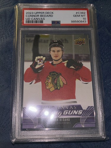 2023 UPPER DECK #C382 CONNOR BEDARD YOUNG GUNS CANVAS ROOKIE RC GEM ...