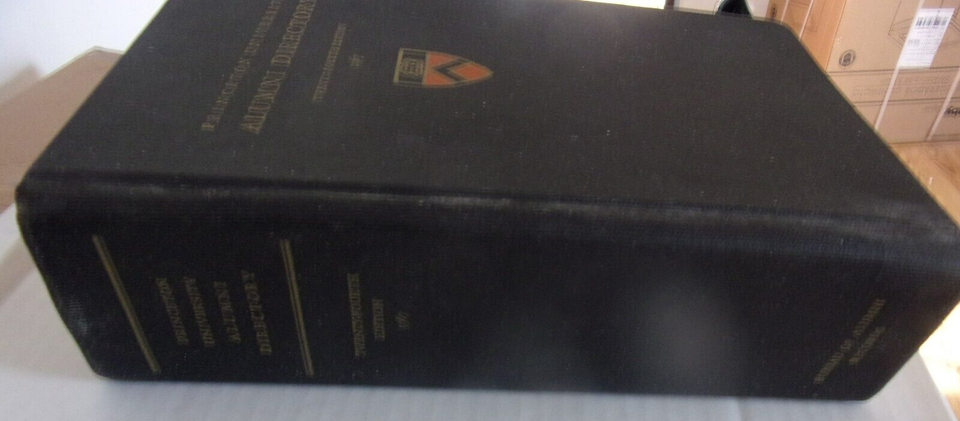1967 Princeton University Alumni Directory - 24th Edition - Indexed | eBay