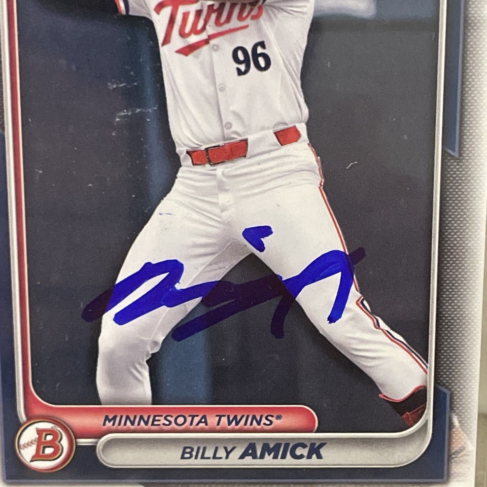 2024 Bowman Draft Billy Amick 1st Bowman Twins SIGNED IP AUTO | eBay