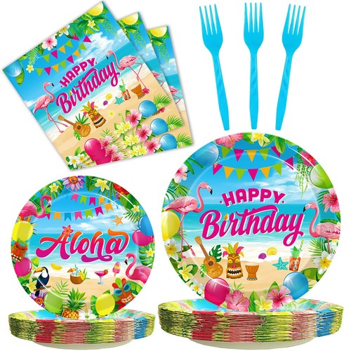 Hawaiian Aloha Party Decorations Supplies Tropical Birthday Party ...