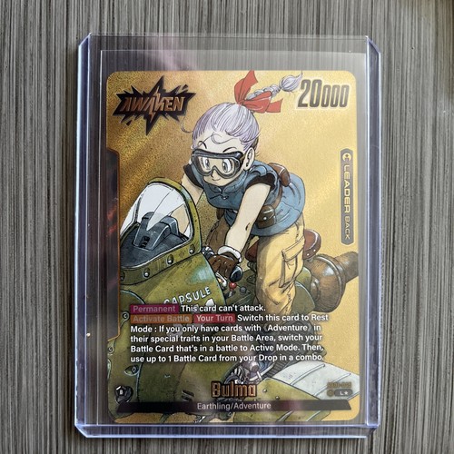 Dragon Ball Fusion World Bulma Awaken Gold Leader Card SB01-045 | eBay