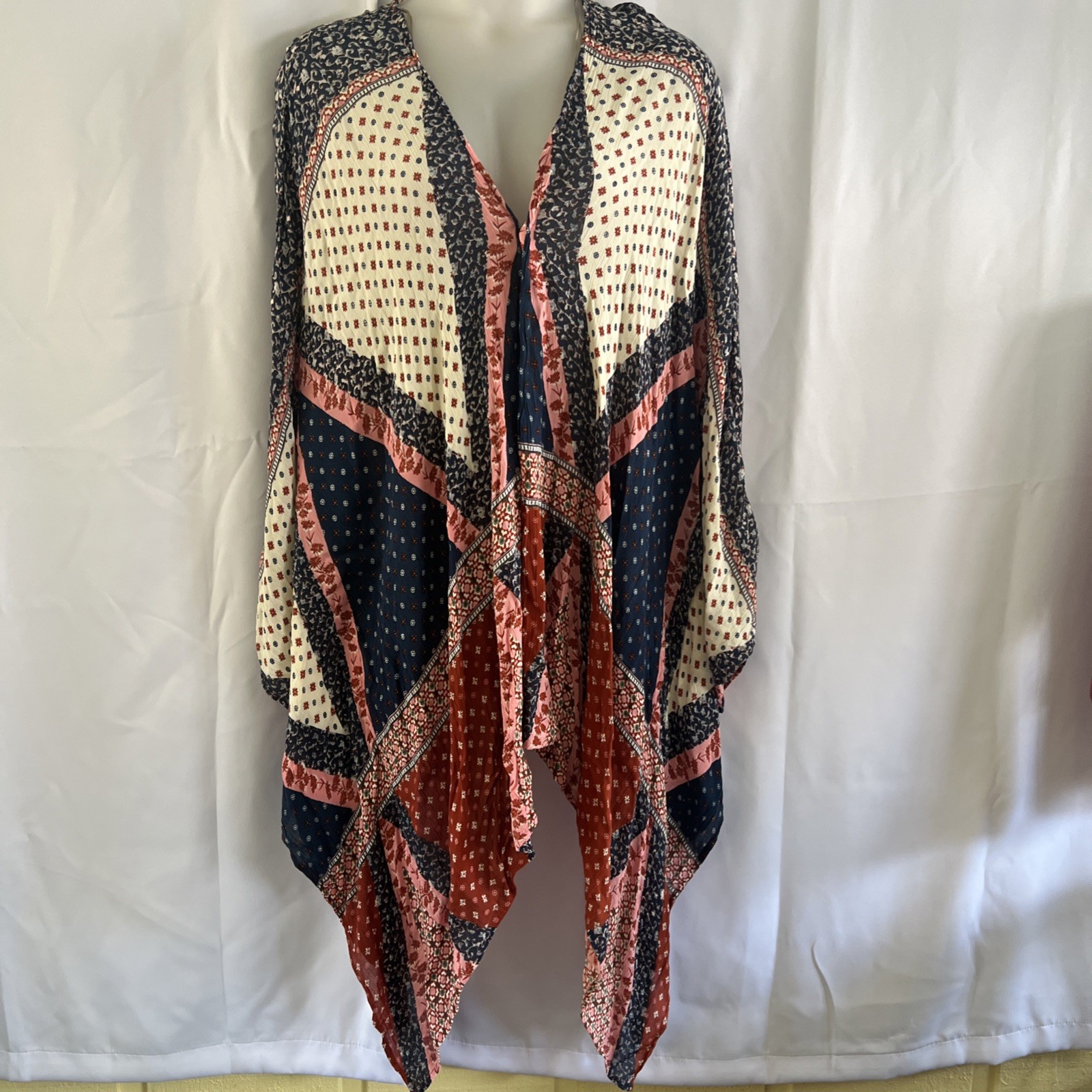 Patrons Of Peace BOHO Cottagecore Drape Shawl Cardig… - Gem