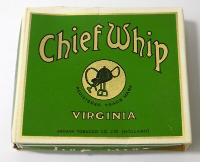 Empty Box Chief Whip Virginia Cigarettes Ardath Tobacco Co. Holland ...