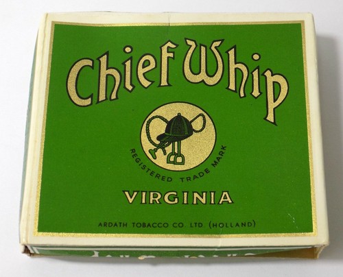 Empty Box Chief Whip Virginia Cigarettes Ardath Tobacco Co. Holland ...