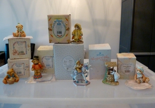 Cherished Teddies, Hallmark and Enesco Lot of 7 Figurines | eBay